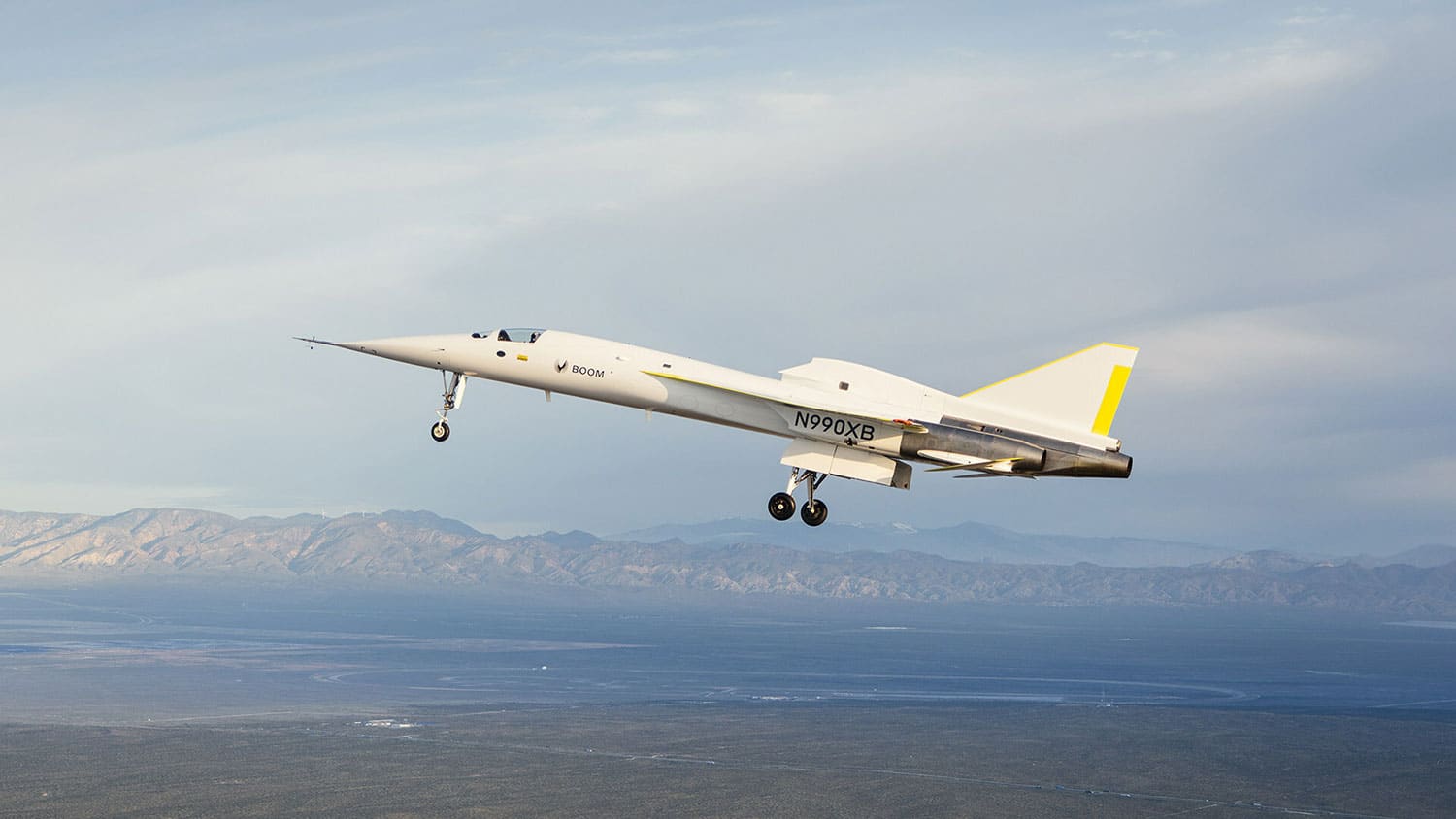 Successful first flight of XB-1 supersonic aircraft demonstrator